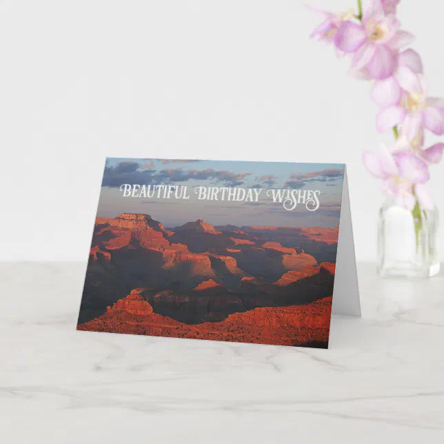 Grand Canyon Beautiful Nature Scenery Birthday Card | Zazzle