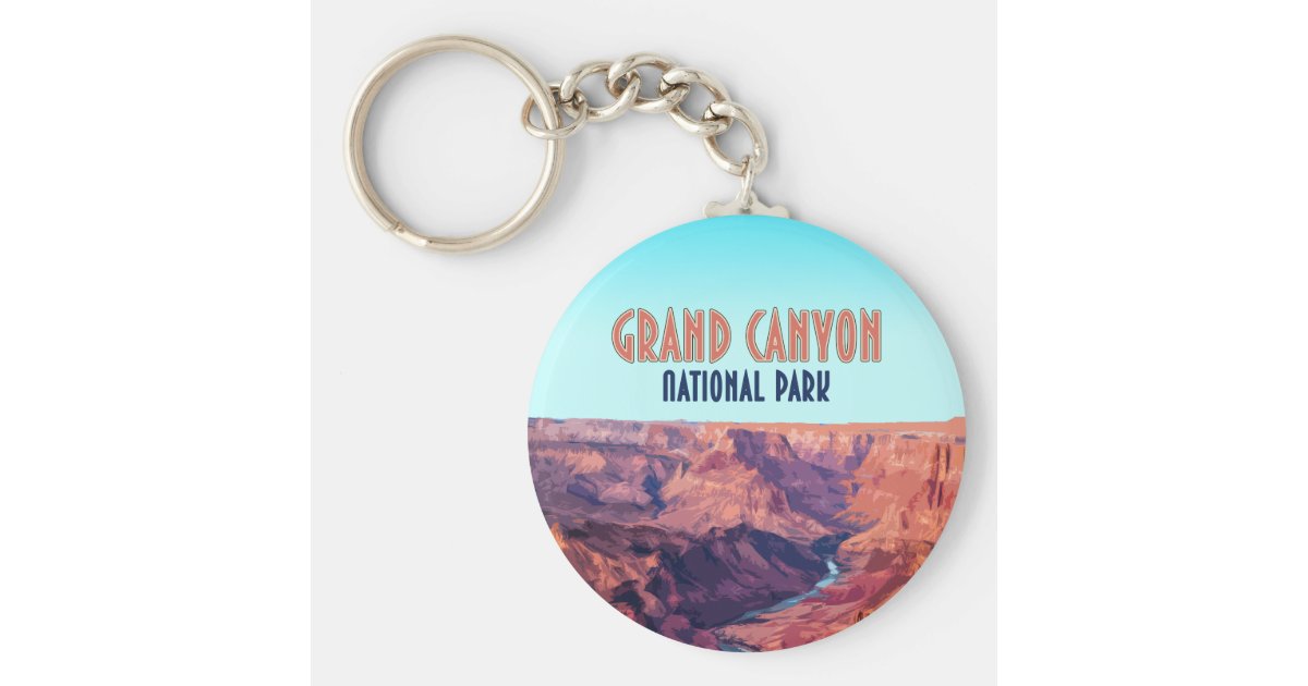 Grand Canyon National Park Arizona Vintage Keychain | Zazzle