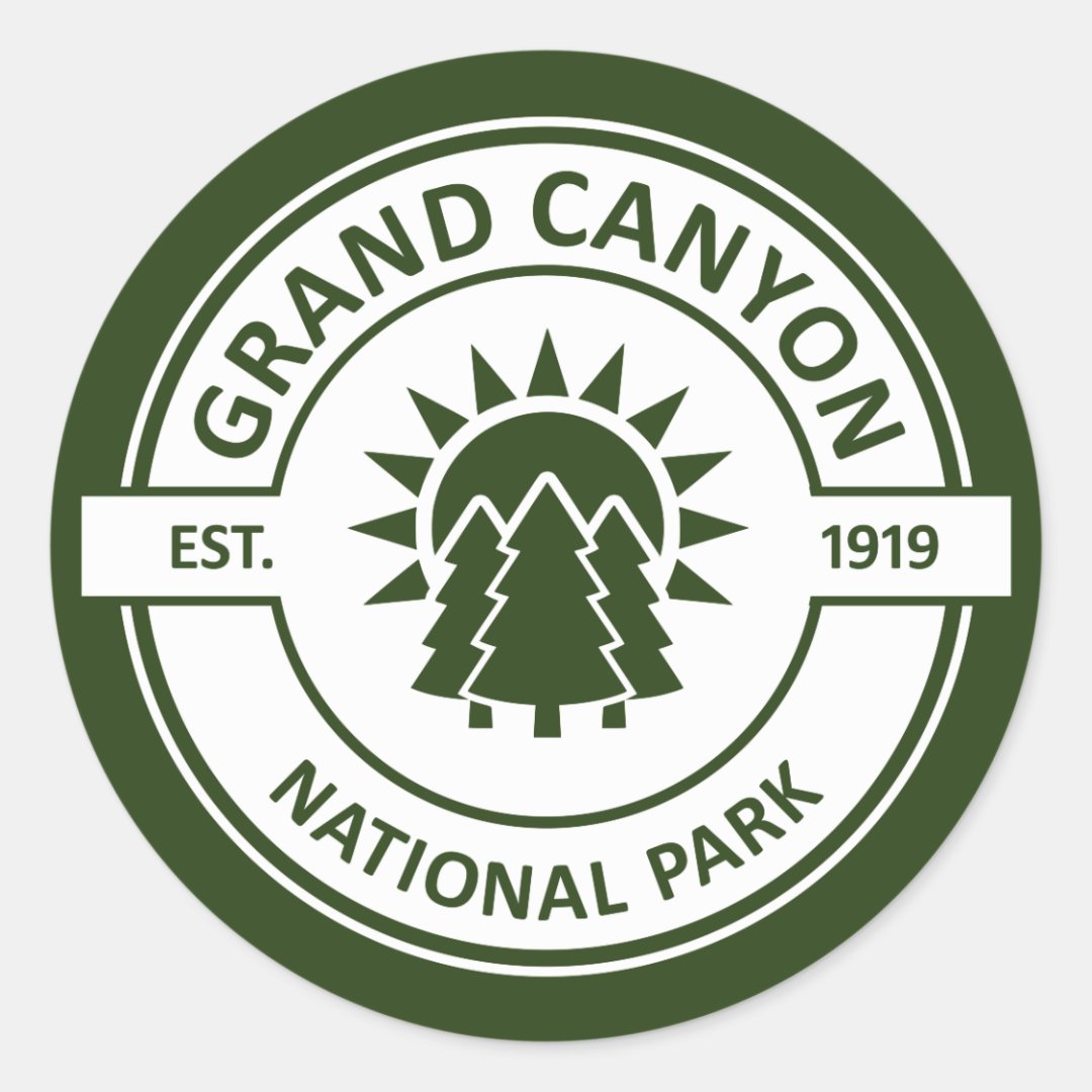 Grand Canyon National Park Classic Round Sticker | Zazzle