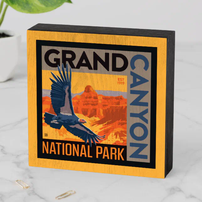 Grand Canyon National Park | Condors Wooden Box Sign | Zazzle