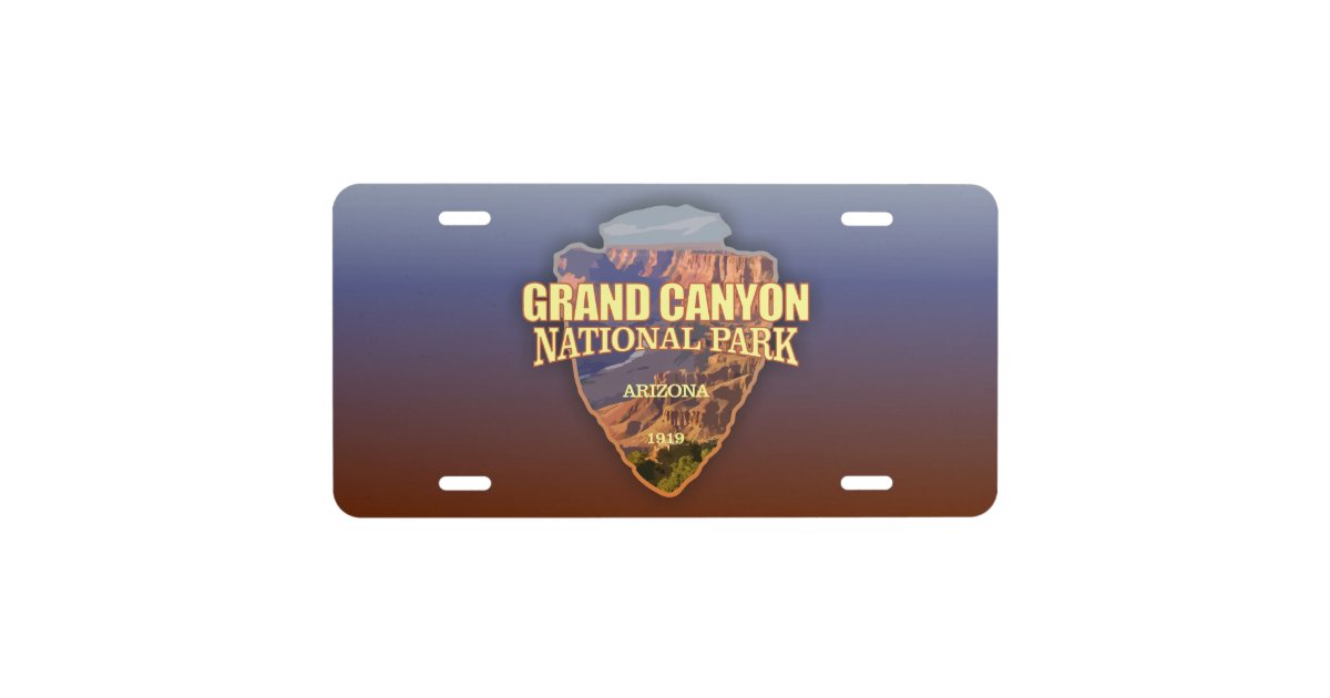 Grand Canyon NP (arrowhead) License Plate | Zazzle