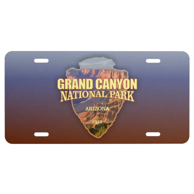 Grand Canyon NP (arrowhead) License Plate | Zazzle