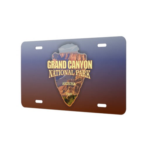 Grand Canyon NP (arrowhead) License Plate | Zazzle