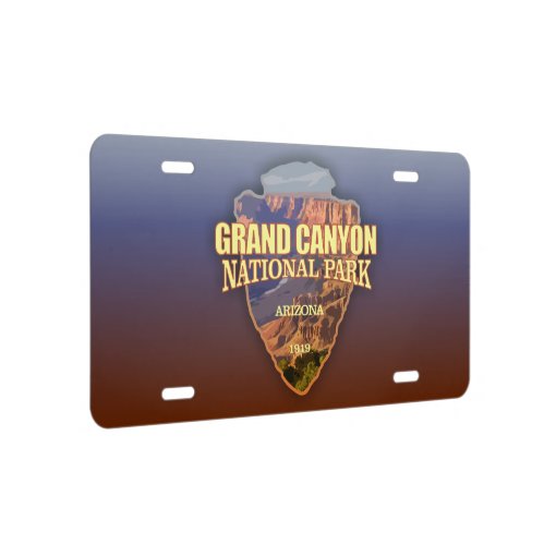Grand Canyon NP (arrowhead) License Plate | Zazzle