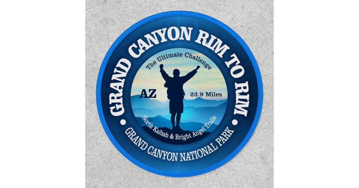 Grand Canyon Rim to Rim (V) Patch | Zazzle