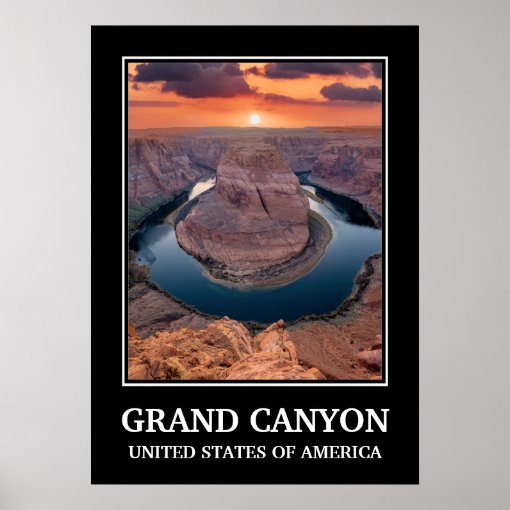 GRAND CANYON USA TRAVEL POSTER | Zazzle