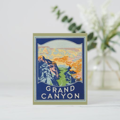 Grand Canyon - Vintage Travel Postcard | Zazzle