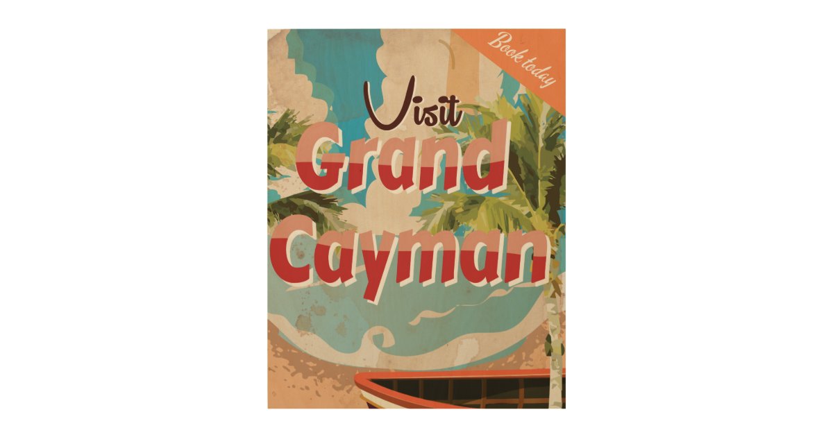 Grand Cayman Vintage Travel Poster | Zazzle
