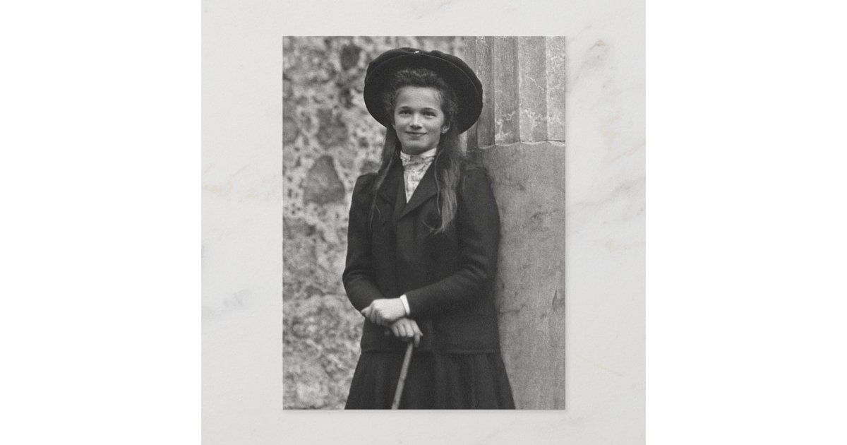 Grand Duchess Olga Romanov Russia with cane Postcard | Zazzle