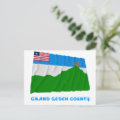 Grand Gedeh County Waving Flag with Name Postcard | Zazzle