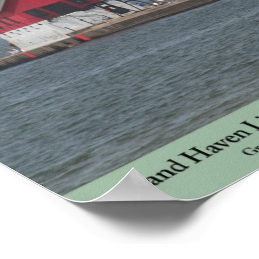 Grand Haven Lighthouse - Michigan Poster | Zazzle