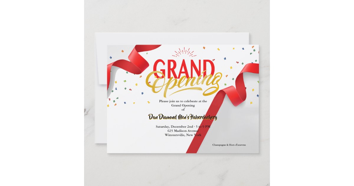 Grand Opening Announcement | Zazzle