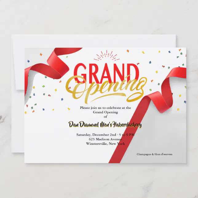 Grand Opening Announcement | Zazzle