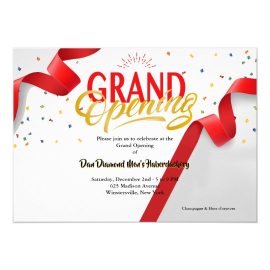 Grand Opening Announcement | Zazzle.com