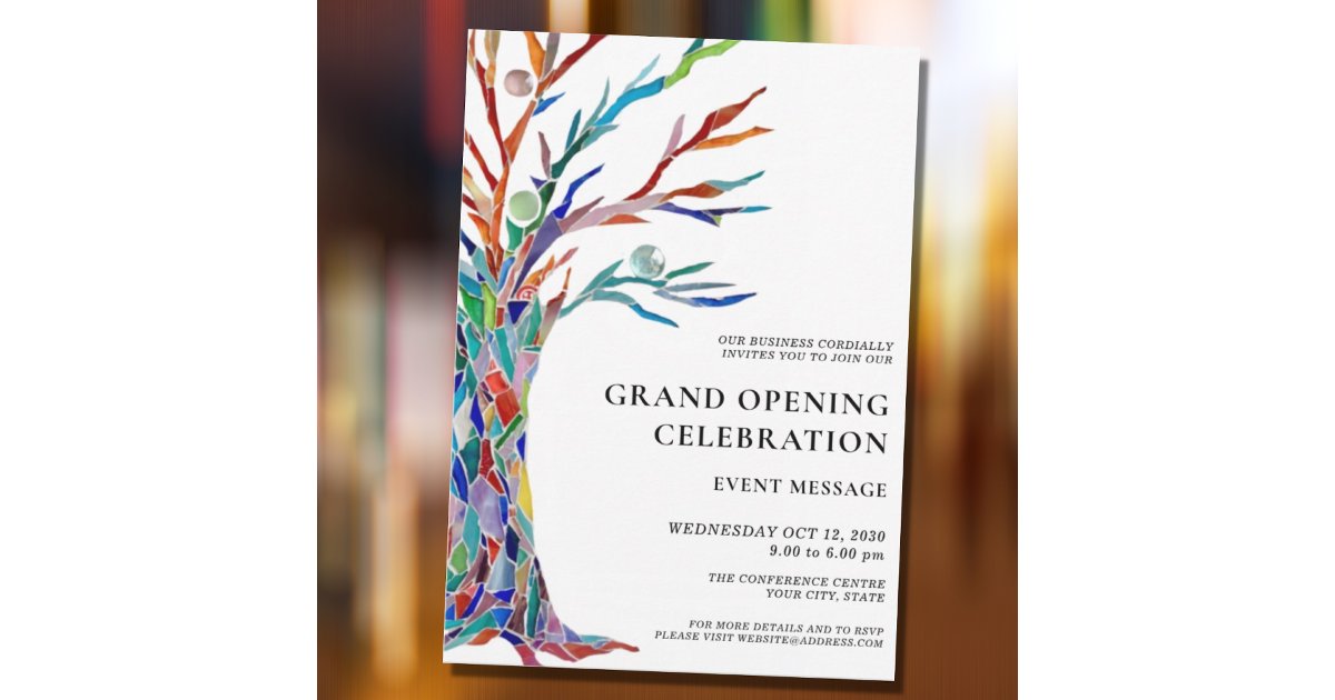 Grand Opening Business Invitation | Zazzle