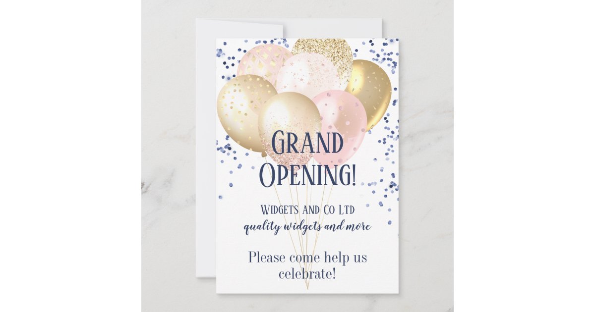Grand Opening Business Launch Invitation | Zazzle