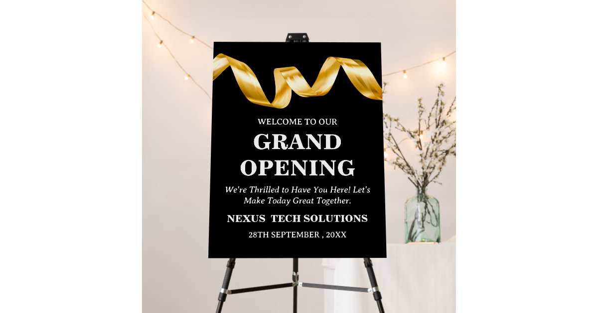 Grand Opening Business Welcome Sign | Zazzle