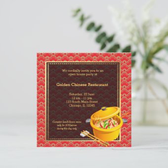 Grand Opening Chinese Restaurant Invitation | Zazzle