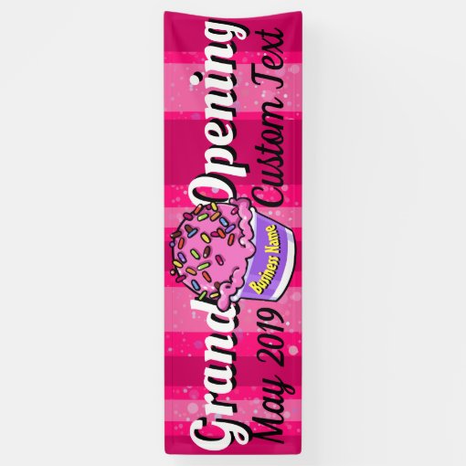 Grand Opening Ice Cream Shop Customizable Banner | Zazzle