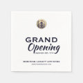Grand Opening Launch Event Napkins with Logo | Zazzle