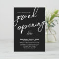 Grand Opening Logo Elegant Business Invitation | Zazzle