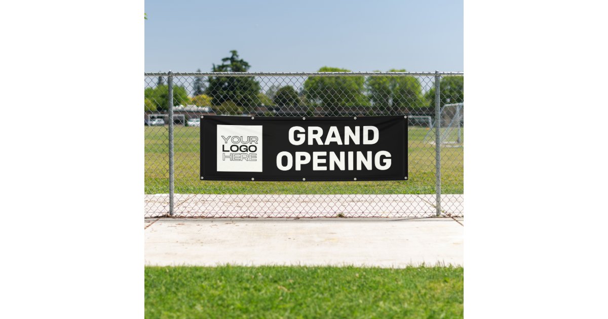 Grand Opening New Store Logo Outdoors Business Banner | Zazzle
