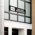 Grand Opening New Store Logo Outdoors Business Banner | Zazzle