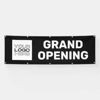 Grand Opening New Store Logo Outdoors Business Banner | Zazzle
