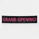 Grand opening simple pink black banner sign | Zazzle