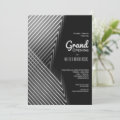 Grand Opening White Neon Lights Invitations | Zazzle