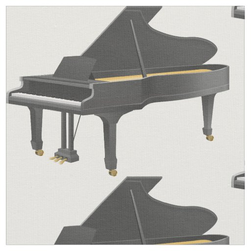 Grand Piano Fabric | Zazzle