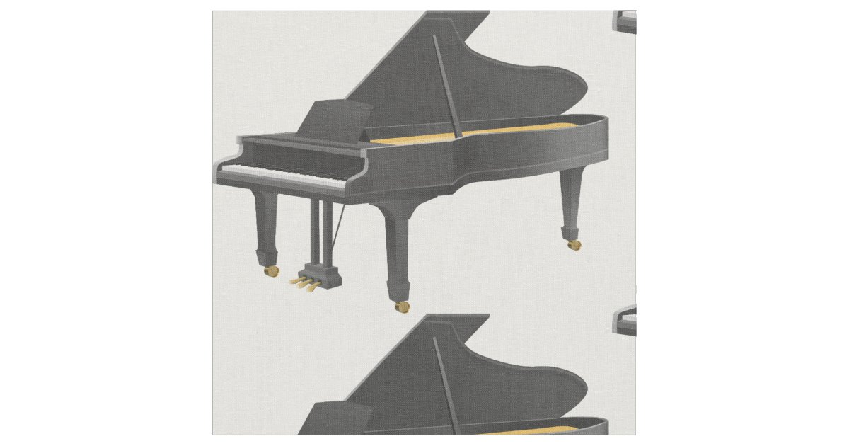 Grand Piano Fabric | Zazzle