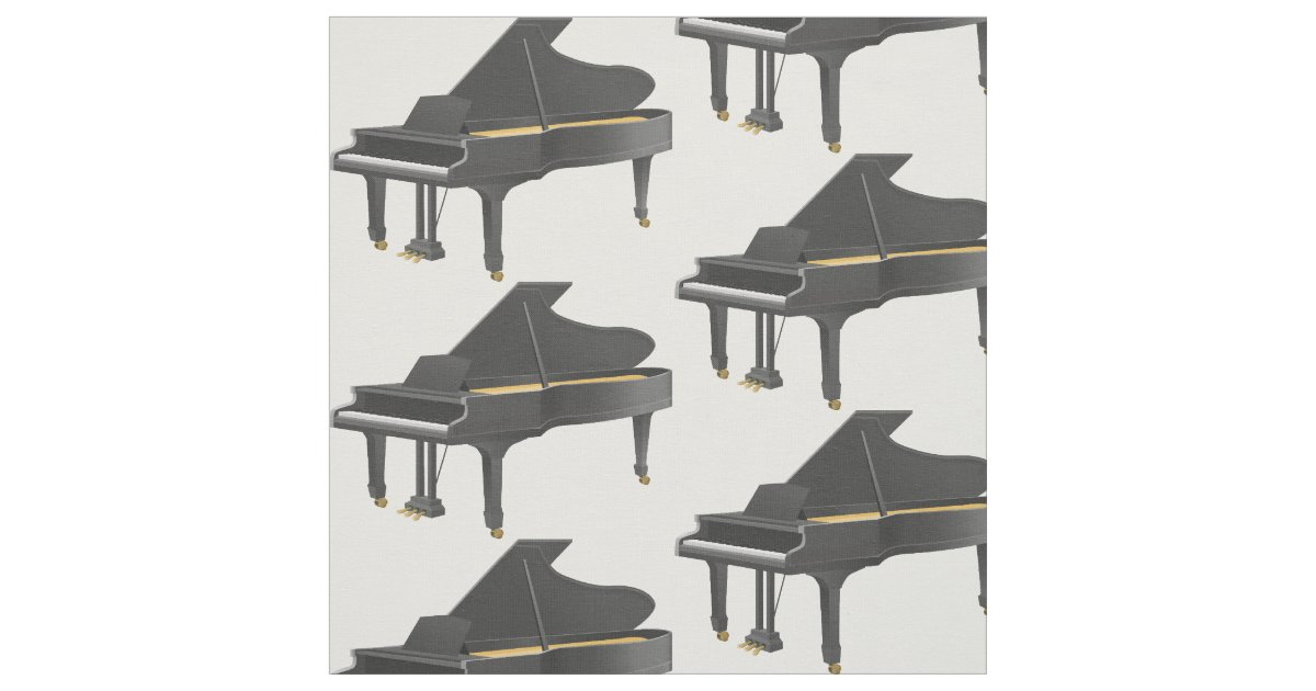 Grand Piano Fabric | Zazzle