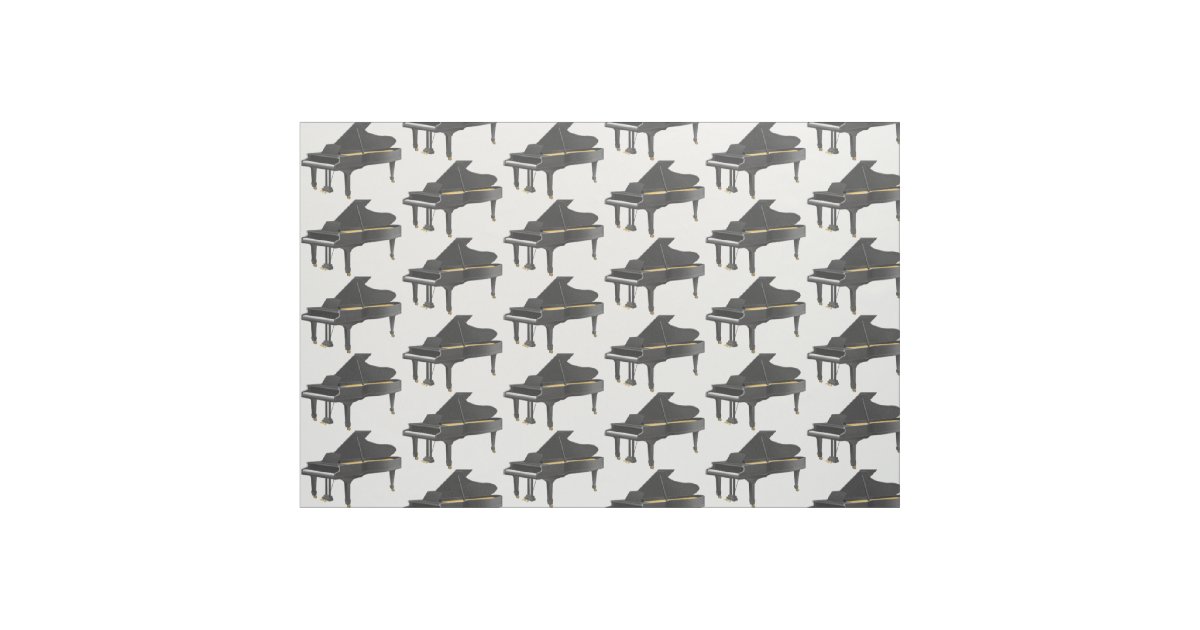 Grand Piano Fabric | Zazzle