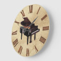 Grand Piano Music-Lover's Wall Clock | Zazzle