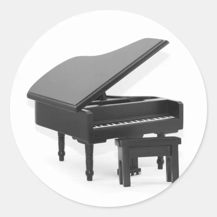 Grand piano sticker | Zazzle
