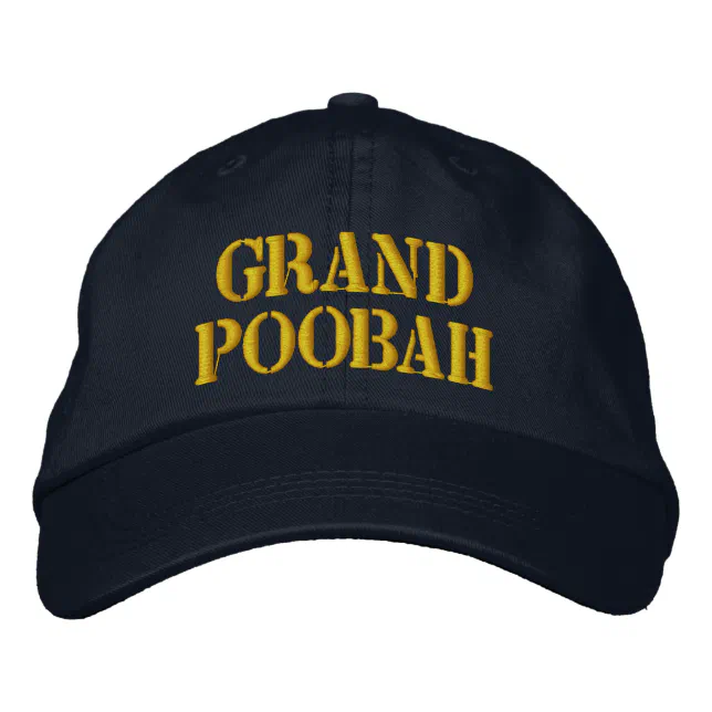 GRAND POOBAH Embroidered Cap | Zazzle