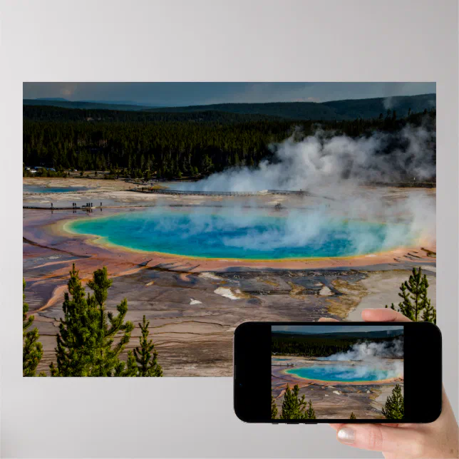 Grand Prismatic Spring Yellowstone National Park Poster | Zazzle