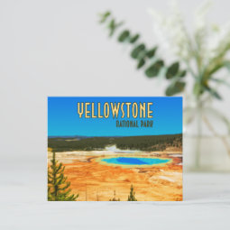 Grand Prismatic Yellowstone National Park Card | Zazzle
