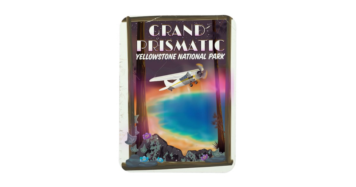 Grand Prismatic, Yellowstone National Park, USA Magnet | Zazzle