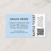 Grand Raffle Prize Draw QR Code Blue Event Ticket | Zazzle