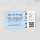 Grand Raffle Prize Draw QR Code Blue Event Ticket | Zazzle