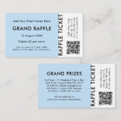 Grand Raffle Prize Draw QR Code Blue Event Ticket | Zazzle