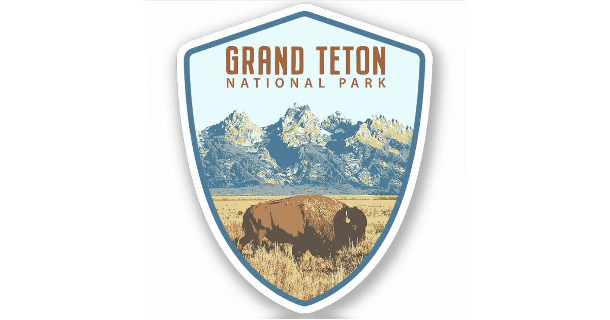 Grand Teton National Park Sticker | Zazzle