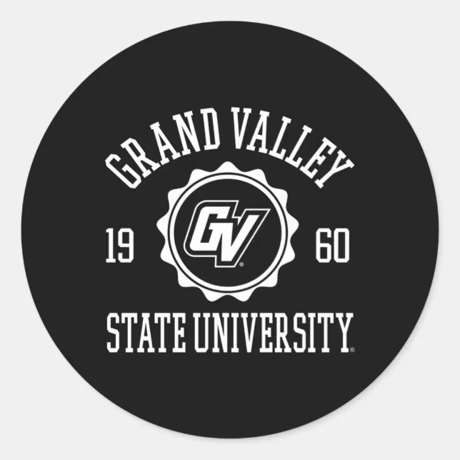 Grand Valley State Lakers Stamp Classic Round Sticker | Zazzle