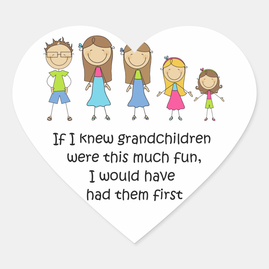 Grandchildren Stickers | Zazzle