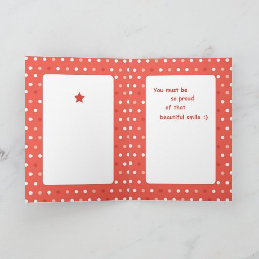 Granddaughter Lost First Tooth Congratulations Card | Zazzle