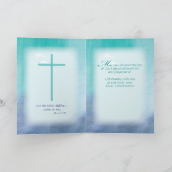 Granddaughter Personalize Name First Confession Card | Zazzle