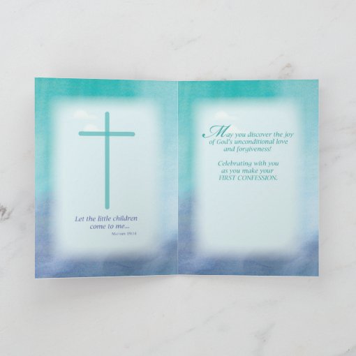 Granddaughter Personalize Name First Confession Card | Zazzle