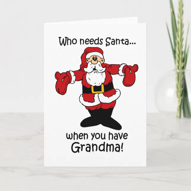 Grandma Christmas card | Zazzle